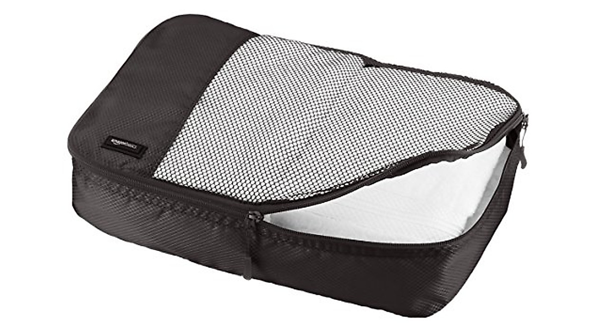 Travel Easier with Amazon Basics 4-Piece Packing Cubes Set