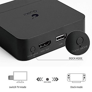 Gulikit NS05 Switch Dock,Portable TV Docking Station for Nintendo Switch with USB-C PD Charging Stand, Magnet Transform Design, Supported Phone or Tablet, Charging Dock with Air Outlet