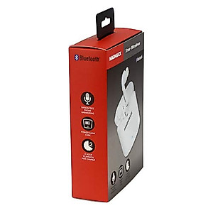 Magnavox MBH570 Bluetooth Mini Wireless Ear Buds with Charging Case in White