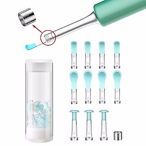 Bebird Replacement Tips for C3 Ear Camera, 11 PCS Ear Wax Removal Tips for Wet/Dry Earwax Cleaning, Bebird Original Replacement Accessories Set Ear Spoon for M9 Pro/X11 Pro/C3/C3 Pro/K10/X17 Pro