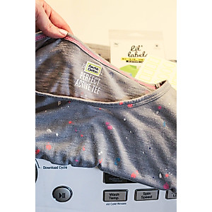 Clothing Labels, Name Labels for Masks, Washer and Dryer Safe, No Iron, Kids Labels for Daycare, Nursing Home Labels, Washable, Write-On, Made in The USA