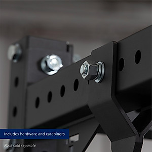 Titan Fitness Pair of Shackles Fit X-3 Series Power Racks, 500 LB Capacity, Fits on 3" x 3" Crossmember