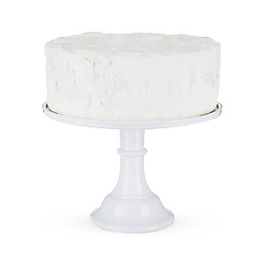 Twine Melamine Cake Stand, Cupcake Display Home Decor Food and Dessert Serving Accessory, 11.5 x 8 Inches, White, Set of 1