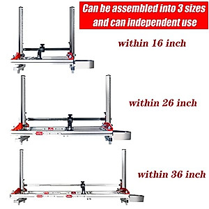 Zozen Chainsaw Mill, Sawmill - Saw Mill Portable Sawmill, Can be Assembled into 3 sizes for Independent Use, Suitable for 14-36inch, A Flexible Cutting Guide System for Builders and Woodworker.
