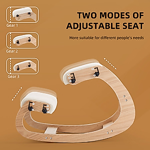 Ergonomic Kneeling Chair,Adjustable Kneeling Desk Chair for Desk with Cushion,Posture Kneeling Chair for Relieving Neck and Back Pain,Kneeling Office Chair for Office Home.