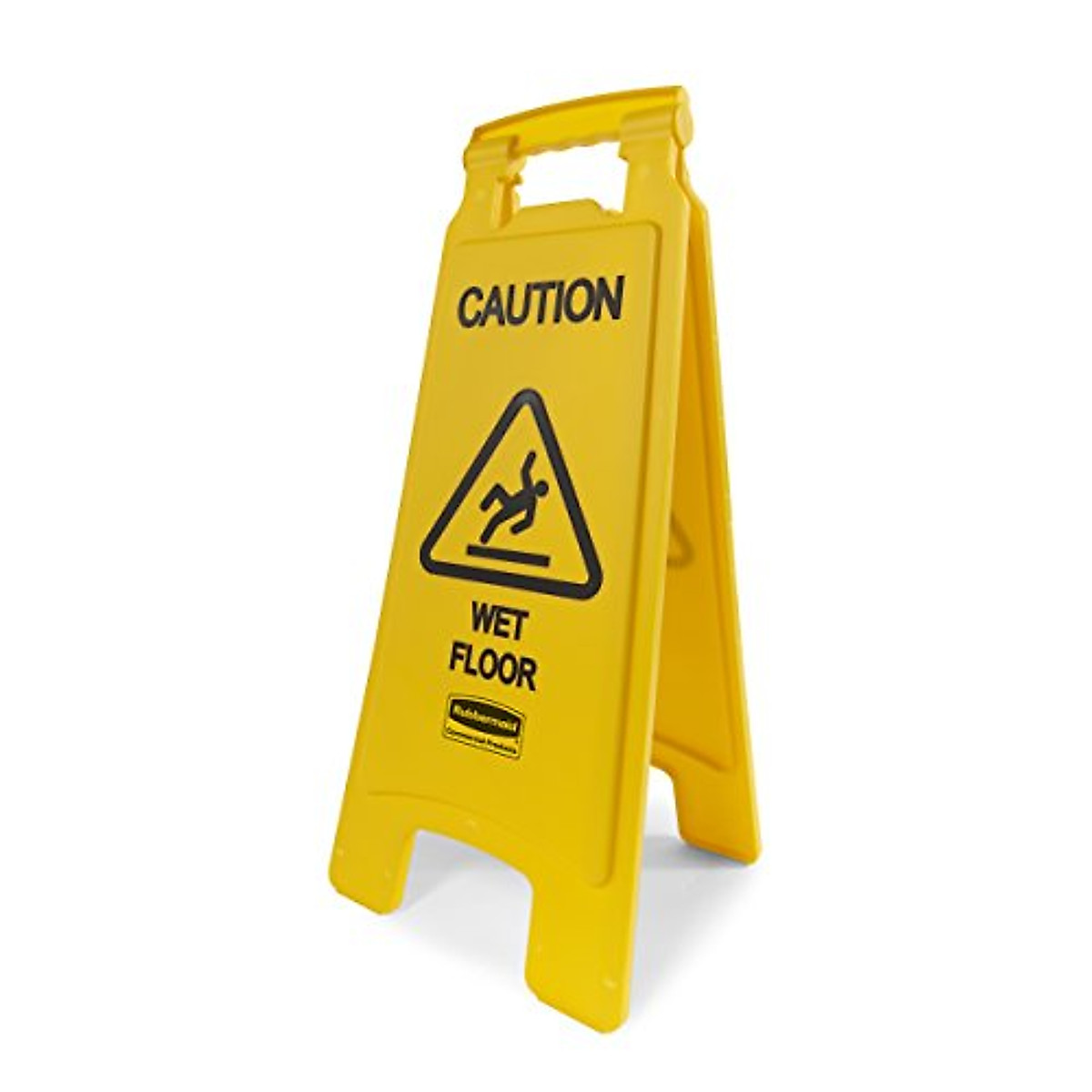 Rubbermaid Commercial Products 26 Inch "Caution Wet Floor" Sign, 2-Sided, Yellow (FG611277YEL), 1.5 x 11 x 26.5