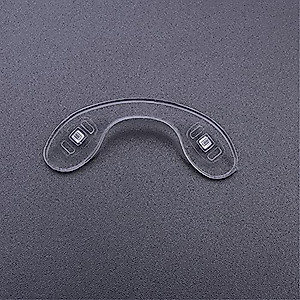 Eyeglasses Nose Pads,BEHLINE Glasses Bridge Strap/Saddle Bridge,Soft Silicone Anti-Slip Replacement Nosepads,Screw-in Eyeglasses Nose Piece for Eye Glasses Sunglass Eyewear Optical (Large-Adult)