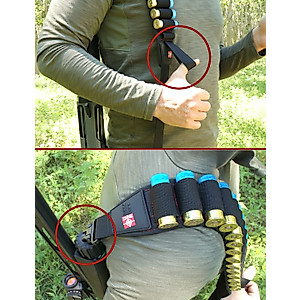 Underalert Shotgun Sling for 12ga Gun Sling for Shotgun with 15 Shell Holders, Gun Slings for Rifle Hunting Gun Strap for Shotgun, Rifle Sling with Swivels Sling Shot Gun 2 Point, Small Game Bandolier