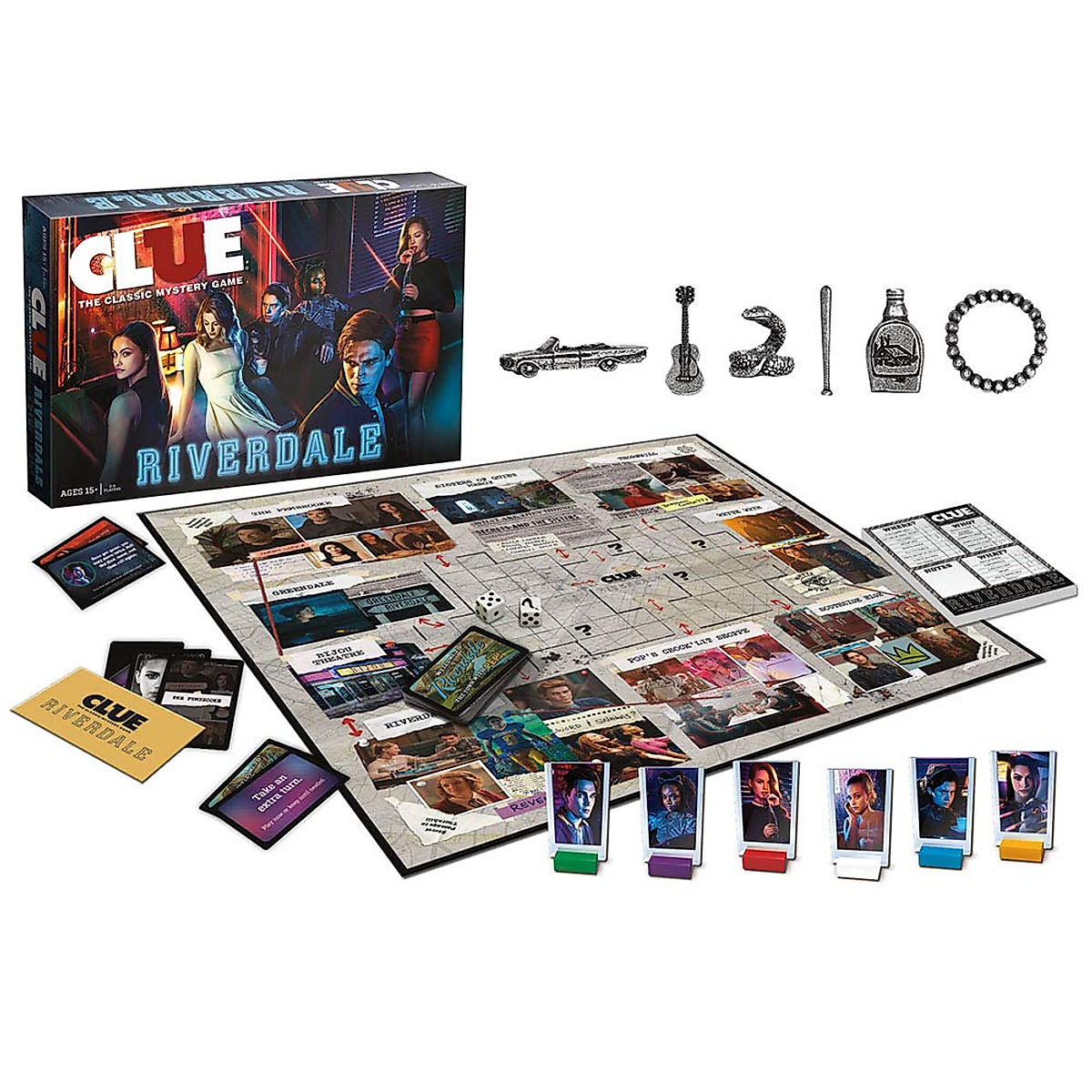 CLUE: Riverdale Board Game | Features Popular Characters and Locations from The CW TV Show Riverdale | Official Riverdale Merchandise | Artwork from Riverdale Seasons | Themed Clue Game