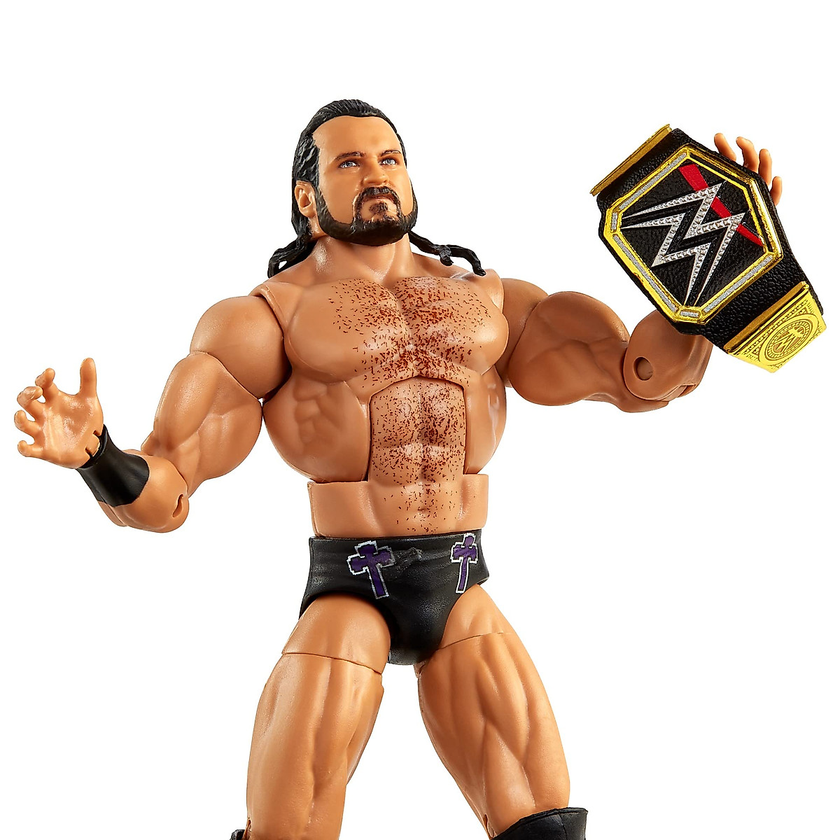 WWE MATTEL ​Top Picks Elite Drew McIntyre 6-inch Jeff Action Figure with Deluxe Articulation for Pose and Play, Life-like Detail, Authentic Ring Gear & Accessory,Multi,GVC02