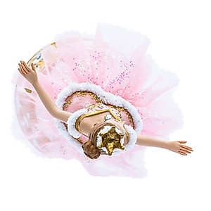 Kurt Adler T2274 10" Pink Ballerina Figure with Musical Base