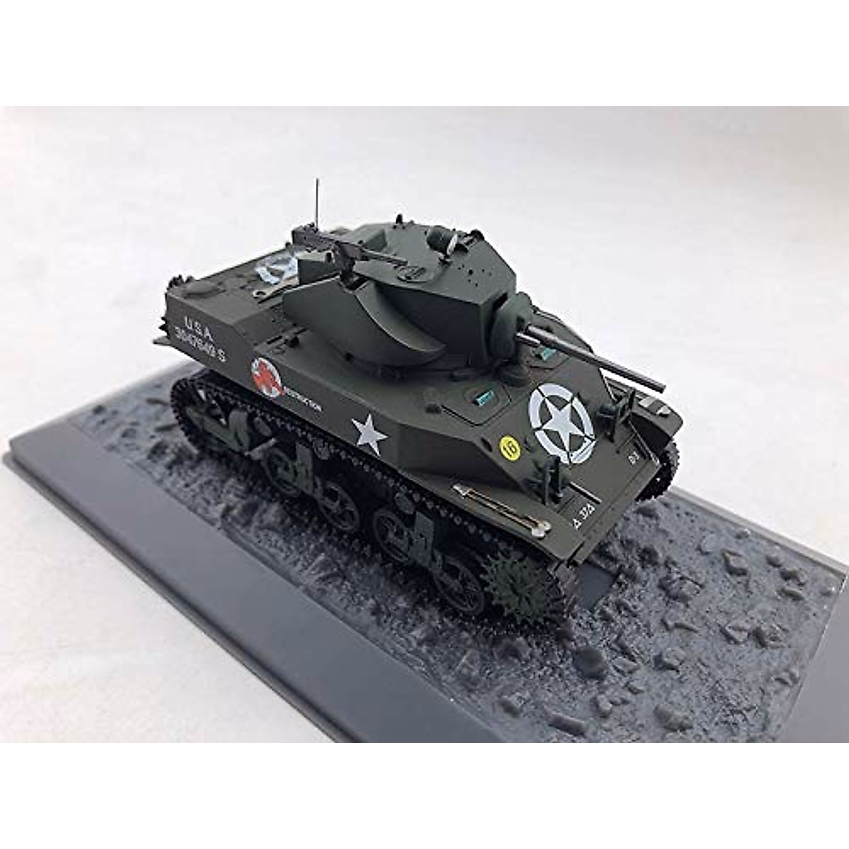FLOZ M5A1 Light Tank 37th Tank Battalion France-September 1944 1/43 DIECAST Model Finished Tank