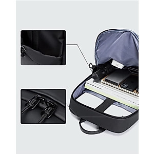 15.6 Inches Laptop Backpack for Men Women Classic Business Travel Casual Daypack (Black)