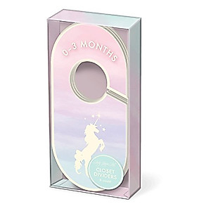 Punch Studio Lady Jayne Baby Nursery Decor Closet Dividers 0-24 Months (Magical Unicorn)