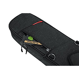 Gator Cases Transit Series Electric Guitar Gig Bag; Charcoal Black Exterior (GT-ELECTRIC-BLK)