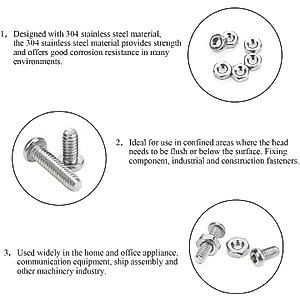 DYWISHKEY 310 Pieces M2 x 4mm/6mm/8mm/10mm/12mm/16mm/20mm, Stainless Steel 304 Hex Button Head Cap Bolts Screws Nuts Kit with Hex Wrench