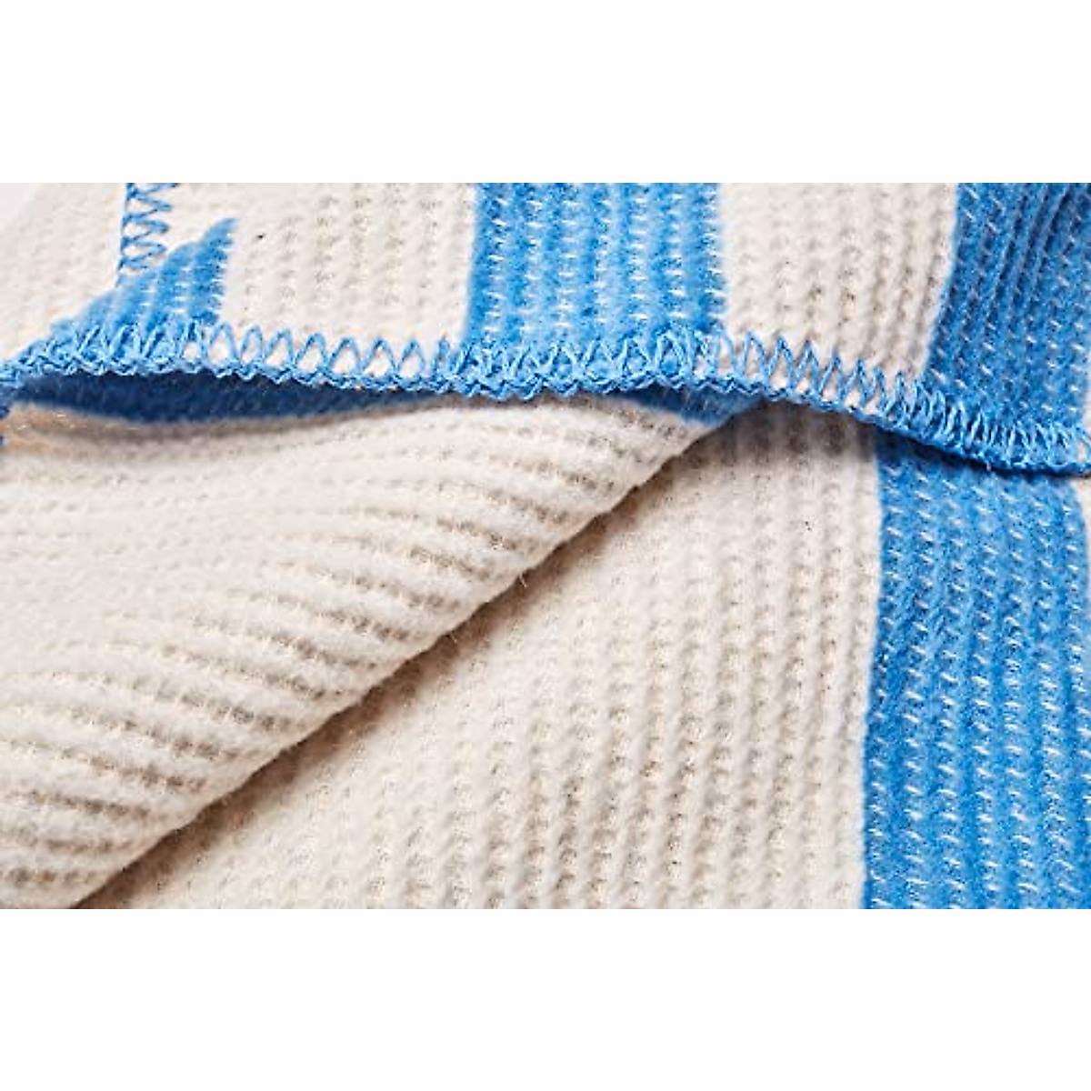 Arus Cotton Blend Soft Throw Blanket for Bed, Sofa, Couch Whisper Blue 50x67
