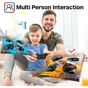 LM19-C Remote Control Airplane Stealth Fighter Jet for Beginner, 2.4GHz RC Planes Indoor Drone for Kids with Altitude Hold, Headless Mode, 3D Flip, Stunt RC Airplanes Gifts for Boys Girls, 2 Batteries