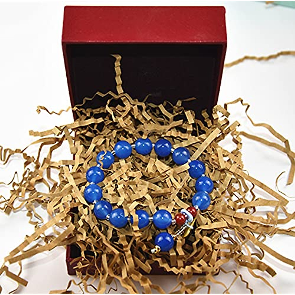 J JIAYU Kraft colorVariations of Crinkle Cut Kraft Paper Shred Filler Tissue Great for Gifts,for Gift Wrapping & Basket Filling, Box Wrapping, Bag Stuffing and Packing 1/2 LB (Kraft (Kraft paper)