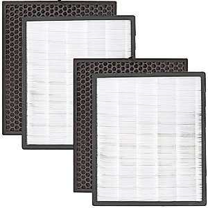 LV-Pur131 Replacement Filters for Levoit LV-Pur131 Air Purifier, LV-PUR131S Levoit Air Purifier - Part# LV-PUR131-RF - 2 True HEPA and 2 Carbon Filters