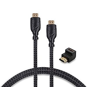 Realm 4k HDMI Cable & Adapter, Gray, 6 feet, RLMH9GR