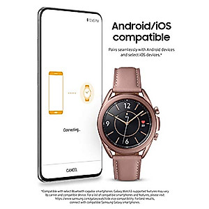 Samsung Galaxy Watch 3 (41mm, GPS, Bluetooth) Smart Watch Mystic Bronze (US Version, Renewed)