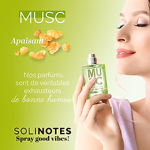 SOLINOTES Musk Perfume for Women - Eau De Parfum | Delicate Floral and Soothing Scent - Made in France - Vegan - 1.7 fl.oz