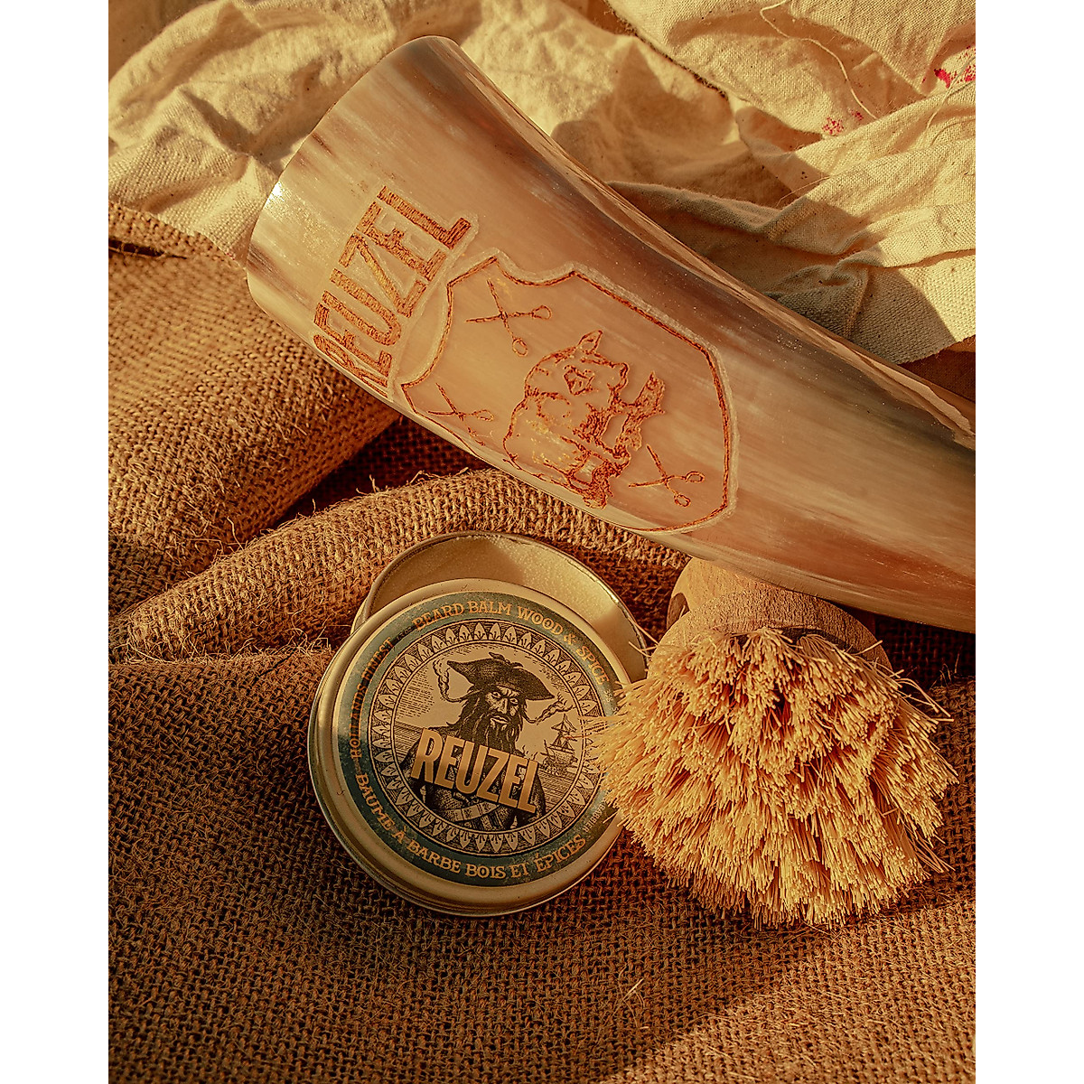 Reuzel Beard Balm, Wood & Spice, Masculine Scent, 1.3 oz