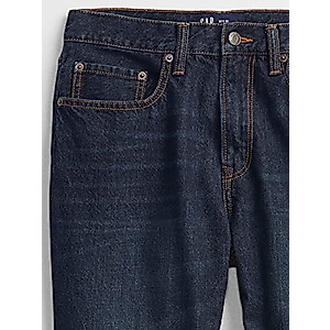 GAP Mens Slim-fit Jeans, Dark Wash, 36W x 30L US
