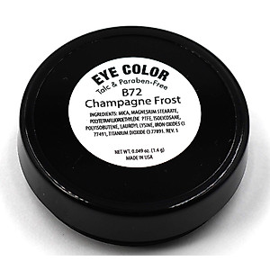 Pure Ziva Champagne Frost Golden Glow Shimmering Shimmer Pressed Powder Single Vegan Eyeshadow; Talc, Paraben & Cruelty Free