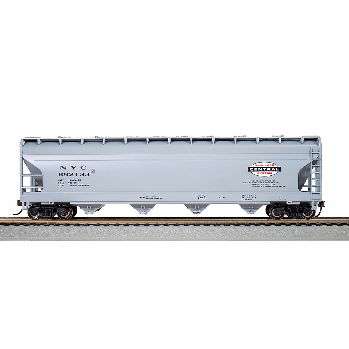 Bachmann Trains - 56'ACF Center Flow Hopper - NEW YORK CENTRAL - GRAY - HO Scale