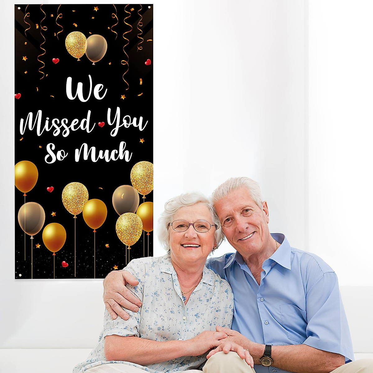Kimini-Ki We Missed You So Much Door Banner, Going Away Farewell Banner, Co-worker Retirement Welcome Home Military Returning Party Sign