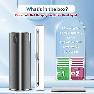 Airpods Cleaning Kit, 2 in 1 Cleaning Pen Kit for Airpods Pro 2 3 Case Airpods 2nd 3rd Generation Case, Touchscreen Mist Cleaner for iPhone, Laptop, Computer Screen