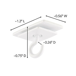 Command Ceiling Hooks, Total 12 Hooks with 16 Command Strips, Decorate Damage-Free, 3 count (Pack of 4)