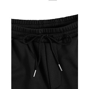 GORGLITTER Men's Graphic Cool Shorts Drippy Workout Designer Shorts Streetwear with Pockets Los Angeles Print Black Medium