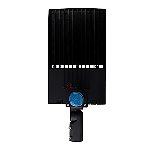 RuggedGrade 300 Watt LED NextGen III Shoebox Light - 42,000 Lumen - 5000K Bright White - Slip Fit - with Photocell - Black Housing