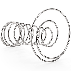 ZEAYEA 8 Pack Ice Cream Cone Holders, Stainless Steel Waffle Cone Holders, Pizza Cone Holders, Food Cone Display Stands for Kitchen Restaurant Party Supplies