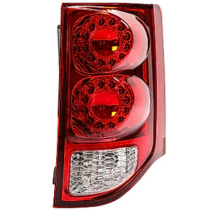 HECASA Right Tail Light Compatible with 2011-2020 Dodge Grand Caravan & Ram C/V Replacement for 5182534AE CH2801199 Rear Brake Lamp Taillight Tail Lamp Passenger Side