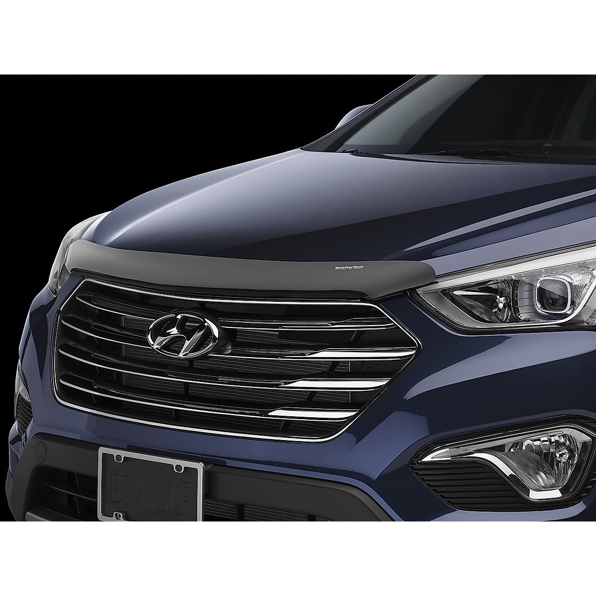 WeatherTech Custom Fit Stone & Bug Deflector for Hyundai Santa Fe, Dark Smoke