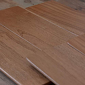 PIBM Stylish Simplicity Shelf Wall Mounted Floating Rack Shelves Solid Wood Bookshelf Smooth Wear Resistant Easy to Clean Bearing Strong Living Room,4 Sizes, Walnut Color , 90x17cm