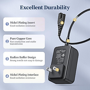 DONYOIE Charger for Pool Blaster 22051EL 23051EL Power Cord for Catfish Li 20050CL 21051DL 26051SL 22151EL 26050SL AC Adapter for Water Tech LC099-2SK UL Listed DC Adaptor Supply