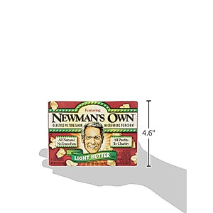 Newman's Own Light Butter Popcorn, 3.5 Oz, 3 Ct