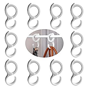 Rrina 10Pcs Windproof Hook, Hanging Hooks, Multi-Purpose Hanging Hooks Hangers,Table Edge Hook,Hook Clip,Hanging Clips Hook