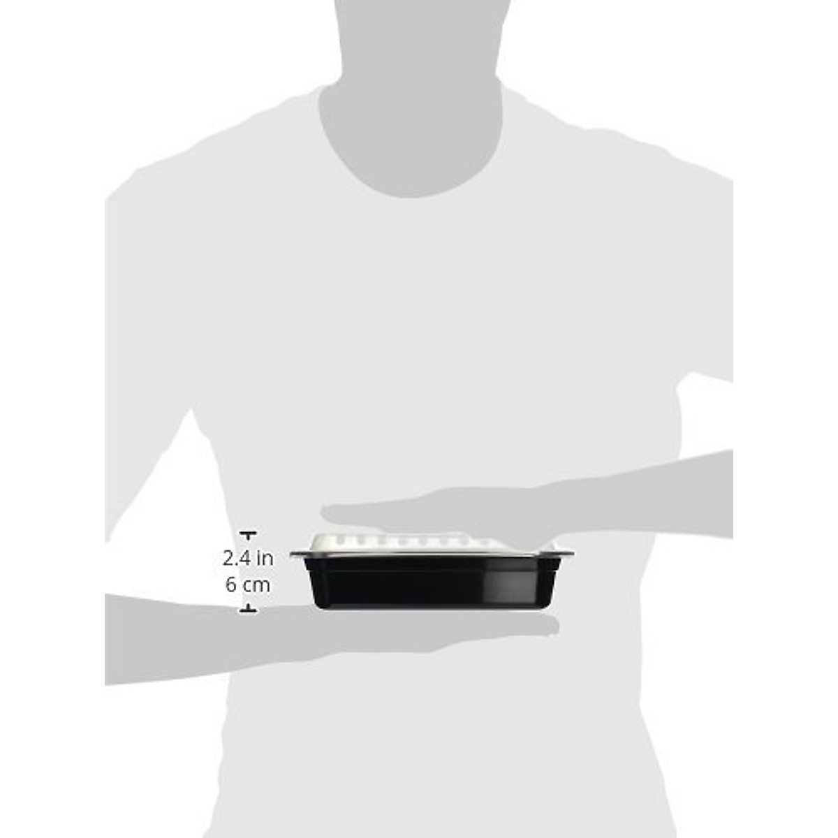 Premium Meal Prep Food Containers with Lids [Heim Concept] Durable Reusable Top Rack Dishwasher Safe Leak-Resistant Microwavable Compact Stackable Storage Meal Prep To-Go Container Convenience 12-pack