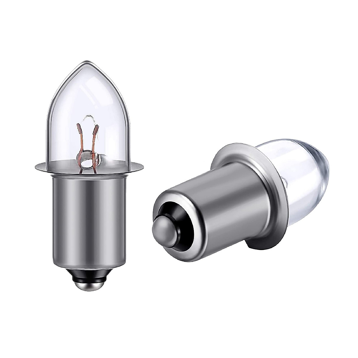 TBE LIGHTING Replacement 2D 2.4 Volt, 0.7A Bayonet Base P13.5 Krypton Flashlight Bulbs, Pack of 2 Energy efficient Flashlight Krypton Bulbs to fit a Standard 2D Torches