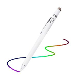 MENKARWHY Active Stylus Pen for Touch Screens, Digital Pencil Pen Fine Point Stylish Pencil Compatible with iPhone iPad Pro Air Mini Android and Other Tablets (White) E8910BJ