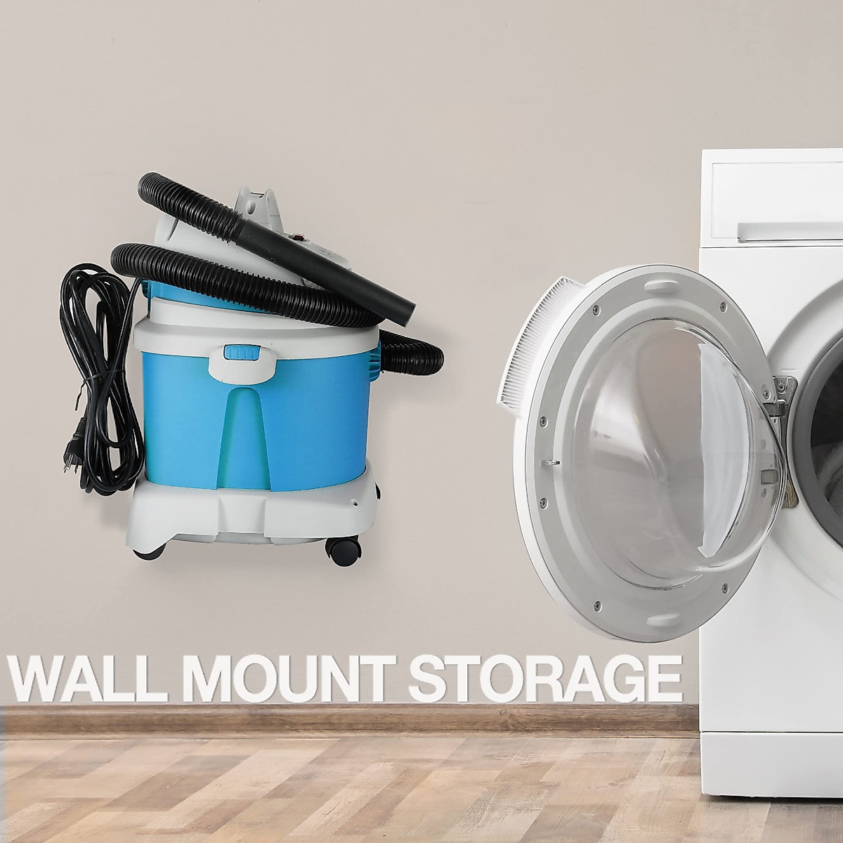 Shop-Vac 1.5 Gallon 2.0 Peak HP All Around EZ Wet/Dry Vacuum, Portable Compact Shop Vacuum, 3 in 1 Function with Wall Bracket & Multifunctional Attachments for Home, Apartment, Vehicles, 5895100