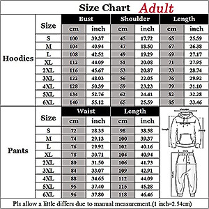 Hicawetp Men's 2 Pieces Tracksuit Set Novelty Skeleton Print Zip Up Hoodie Sweatpants Set For Men Women Jogging Sweat Suits L