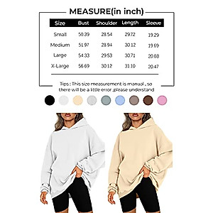 EFAN Preppy Clothes Hoodies for Women Teen Girls Oversized Sweatshirts Fall Fashion Outfits 2023 Clothes Soft Cute Tops Sweaters Pink