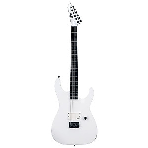 ESP 6 String LTD M-HT Arctic Metal Electric Guitar, Snow White Satin, Right, (LMHTARMSWS)